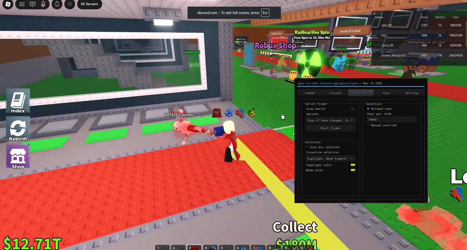 UGLY HUB AUTO FISH Steal a Brainrot Script NO KEY JUST START AND AUTO ...